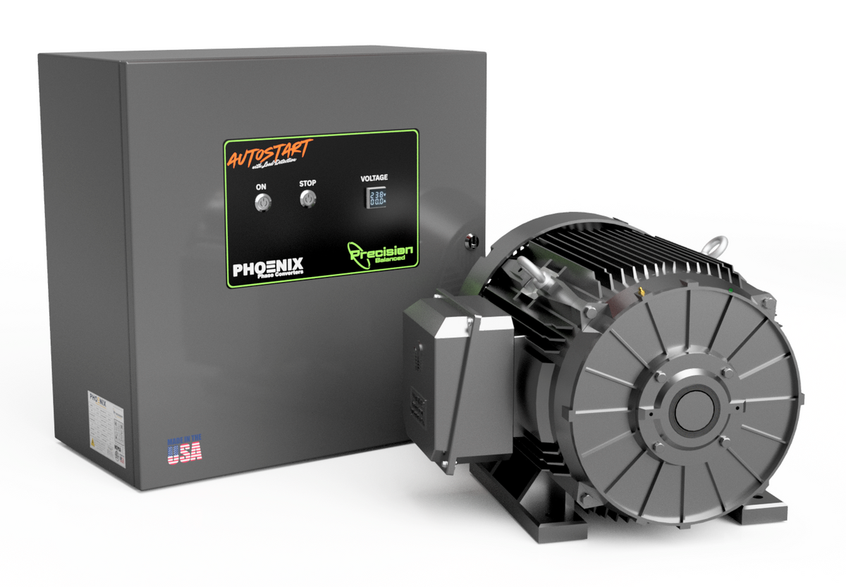 30 HP Autostart Rotary Phase Converter GPX30L | Phoenix Phase Converters