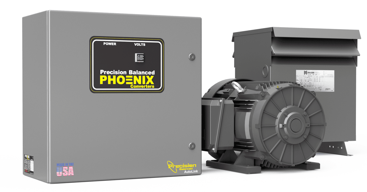 GP20NLTA -20 HP Rotary Phase Converter - Single Phase 230V to Three Ph ...