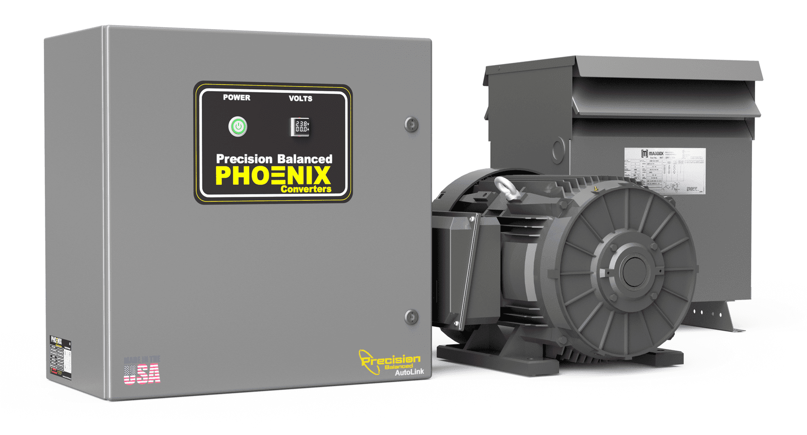 GP40PLTA - 40 HP Rotary Phase Converter - Single Phase 230V to Three P ...