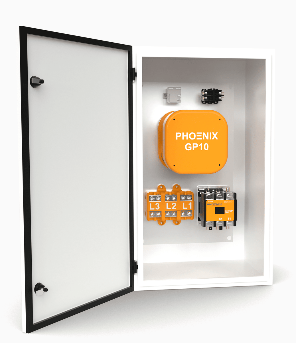 7.5 HP Rotary Phase Converter - GP7NL Single Phase to Three Phase ...