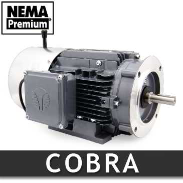1 HP Cobra Motor - Frame: 56C - RPM: 3600 – Phoenix Phase Converters