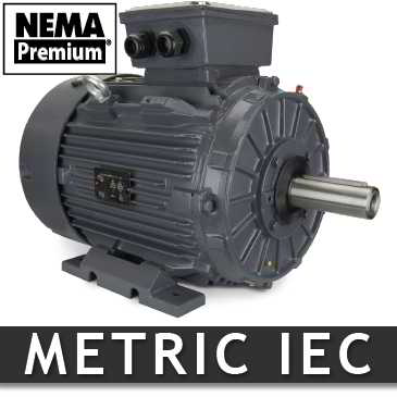 1 HP Metric IEC Motor - Frame: 71B34 - RPM: 3600 – Phoenix Phase Converters